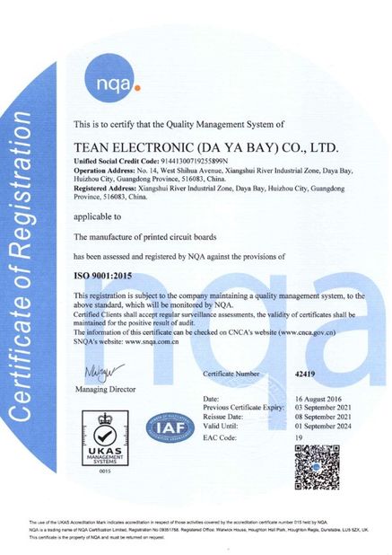 China Shenzhen Tecircuit Electronics Limited quality control